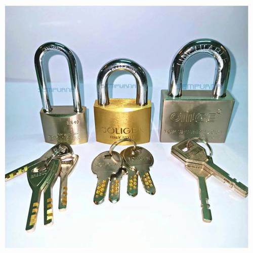 Jual Gembok besi kuningan black titanium 40 50 60 mm untuk pintu ...