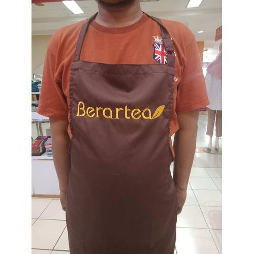 Jual Apron/Celemek polos + bordir LOGO 1 warna - Putih - Kota Bekasi ...