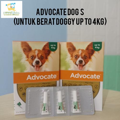 Jual ADVOCATE DOG obat Kutu Anjing kecil up to 4kg (S) - Obat kutu ...