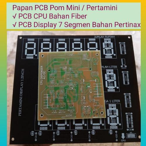 Jual Set Papan PCB Modul Pom Mini CPU + Display 7 Segmen Kualitas ...