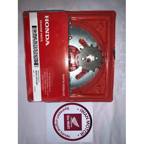 Jual DRIVE CHAIN KIT/ GEAR SET KHARISMA SUPRA X 125 06401-KPH-881 ORI ...
