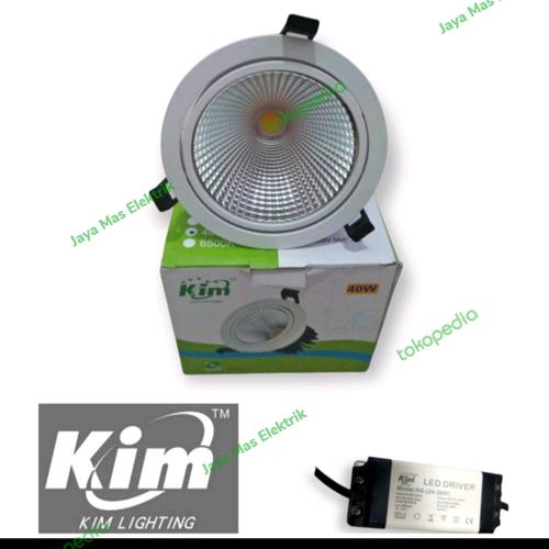 Jual KIM Downlight LED COB 40w 40 watt 40watt SpotLight Cieling Light Inbow - Natural 4000k ...