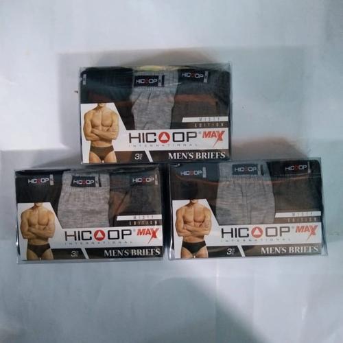 Jual celana dalam pria hicoop max 3in1 warna sesuai foto size M L XL ...