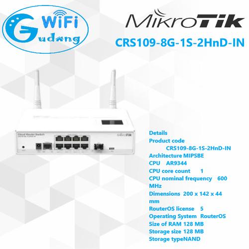 Jual Mikrotik Routerboard CRS109-8G-1S-2HnD-IN Cloud Router Switch ...
