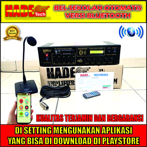 Promo Bel sekolah otomatis Seting Android (versi bluetooth) plus mic ...