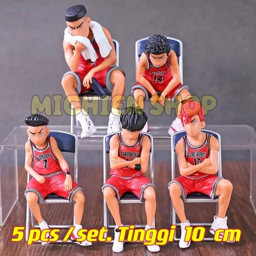 Jual Figure Set Basket Team Hanamichi Sakuragi Slam Dunk Shohoku Time Out - DUDUK - Jakarta ...