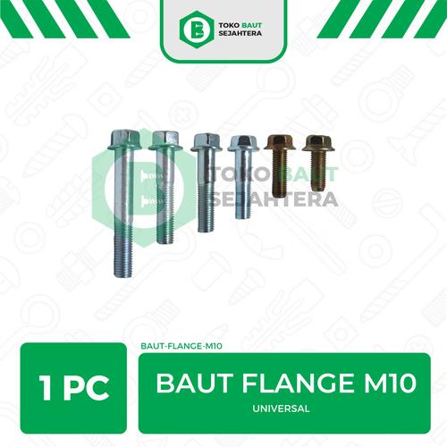 Jual BAUT FLANGE / BAUT STANG / BAUT K.14 (GALVANIS PUTIH) UKURAN M10 ...