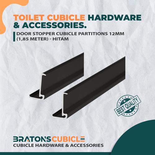 Jual Lis Door Stopper Pintu Cubicle 12MM (1,85 Meter) Aluminium Door ...