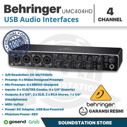 Promo Soundcard Behringer UMC404 HD Audio Interface Cicil 0% 3x - Kota ...