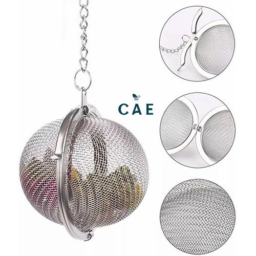 Jual Tea Ball Strainer Infuser Saringan Teh Bulat Stainless Steel ...