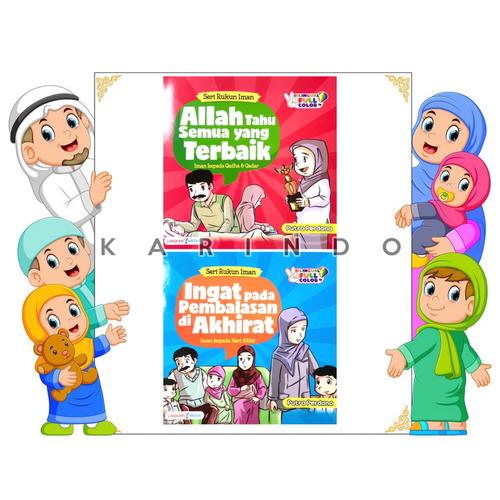 Jual BUKU CERITA ANAK SERI RUKUN IMAN ISLAM. 2 BAHASA FULL COLOR MUDAH ...