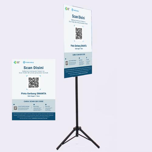 Jual STIKER VINYL SCAN DISINI PEDULI LINDUNGI - 43X30STIKER - Kota ...