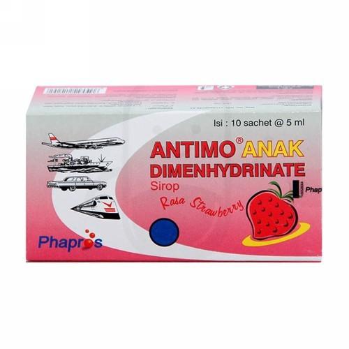Jual Antimo Anak Sirup / Jeruk/ Sachet 5 ml , 1 Box 10 Sach/obat anti ...