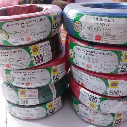 Jual kabel nyaf 1mm yunitomo serabut tembaga asli 100m - Hijau - Kota ...