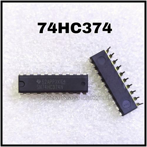 Jual ic TTL 74374 74HC374 / HD74LS374P / SN74LS374N Dip 20 - Kota ...