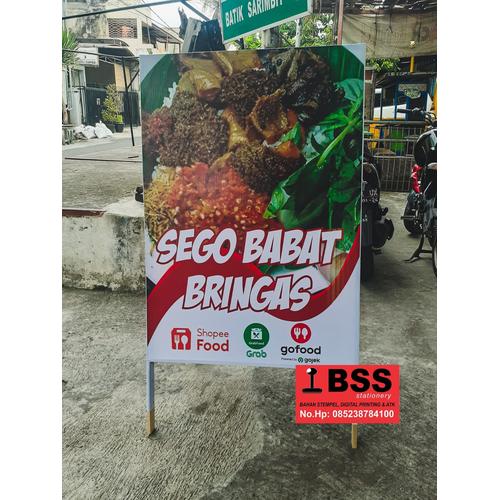 Jual Jual spanduk portable standing banner papan promosi usaha - Kota ...