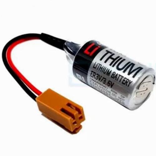 Jual Battery Baterai Lithium Toshiba PLC ER3V 3.6V Cokelat Panjang Plug ...