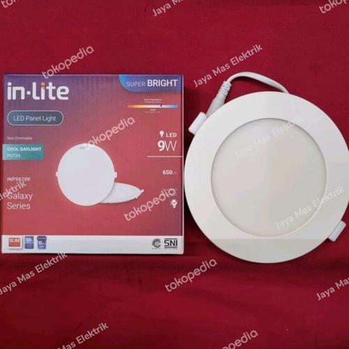 Jual LAMPU PANEL LED DOWNLIGHT BULAT 9WATT IN-LITE INLITE INBOW ...