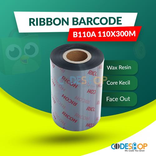 Jual Tinta RICOH (B110A) Ribbon Wax Resin 110 mm X 300 m - Kota ...
