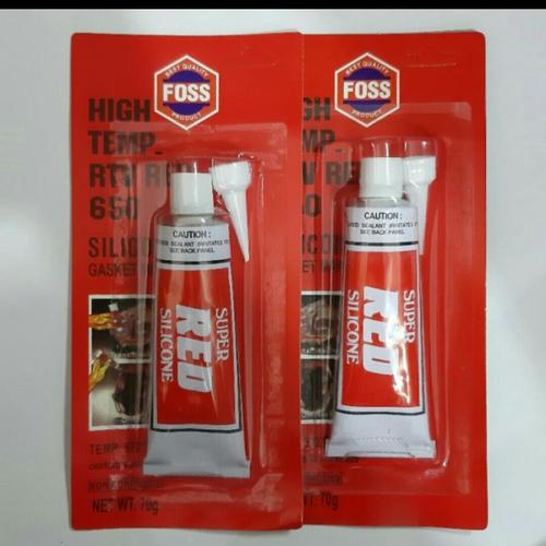 Jual Lem Red Silicone/Silikon Gasket FOSS RTV 650 Usa 70gr (Merah ...