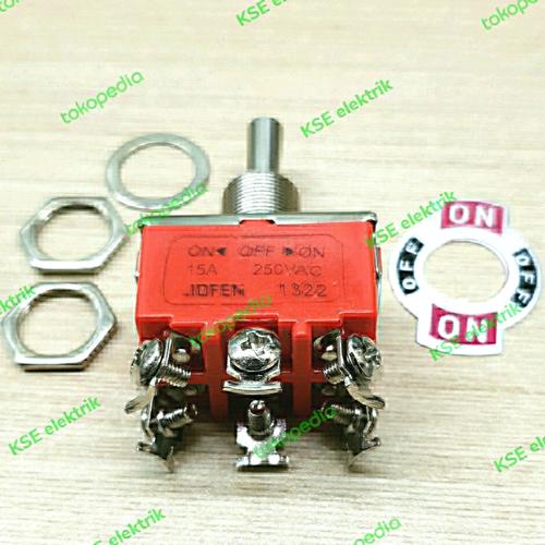 Jual saklar switch 3 posisi 6 kaki on/off/on (15a/250vac) - Jakarta ...