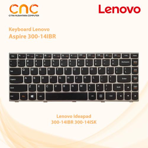 Jual Keyboard Lenovo IdeaPad 300-14IBR 300-14ISK - Silver Frame - Kota ...