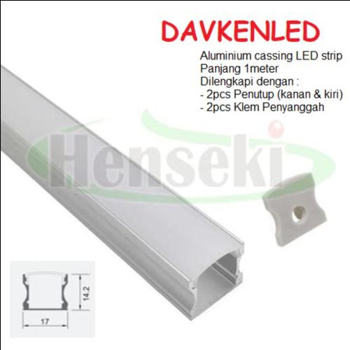 Jual Casing Lampu LED Strip Aluminium/Housing Lampu LED Strip Model U ...