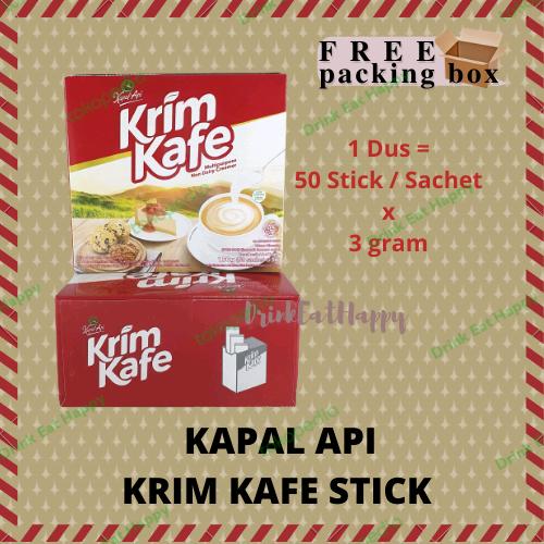 Jual KAPAL API KRIM KAFE STICK 50 sachet X 3gr Krimer Creamer 3 gram ...