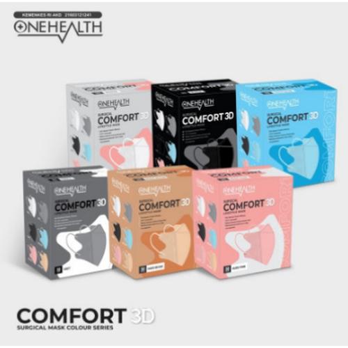 Jual masker onehealth masker duckbill onehealth comfort embos - Putih ...