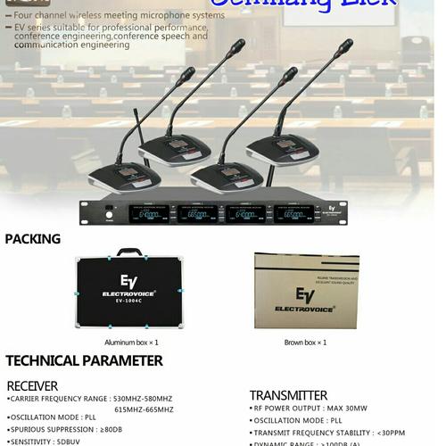 Jual Mic Wireless Podium ELECTRO VOICE EV-1004C Original - Jakarta ...