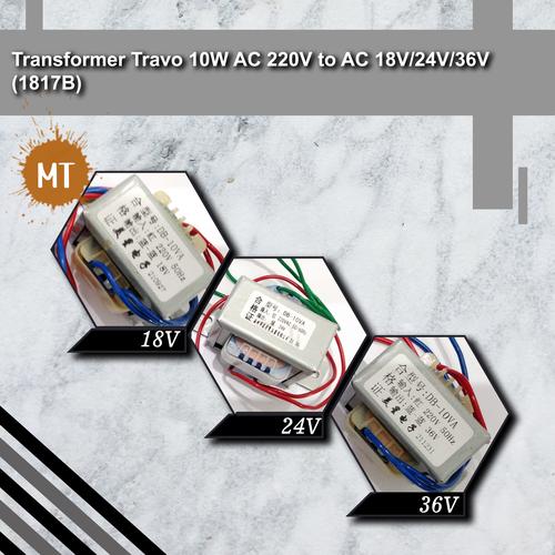 Jual Transformer Travo 10W AC 220V to AC 18V/24V/36V (1817B) - AC 18V ...