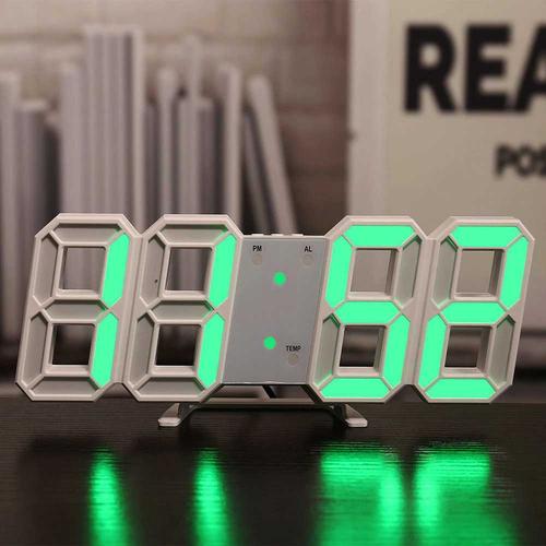 Jual Jam Meja LED Digital Clock Modern Minimalis - Putih Merah ...