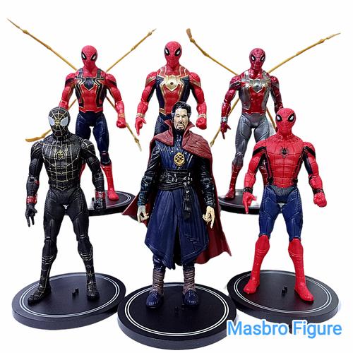 Jual Action Figure Marvel Avengers Spider Man, Dr Strange Set isi 6 ...