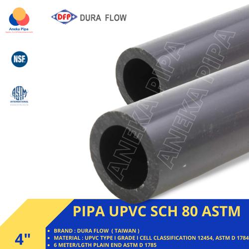 Jual Pipa UPVC Sch 80 Size 4 Inch Plain End ASTM - Kota Tangerang ...