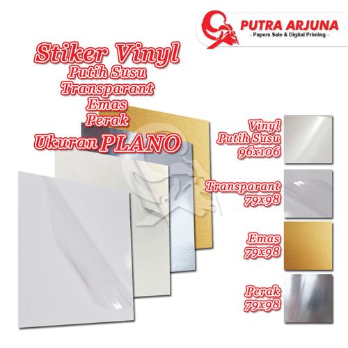 Jual STIKER VINYL, PUTIH SUSU, TRANSPARANT, EMAS, PERAK - uk. PLANO ...