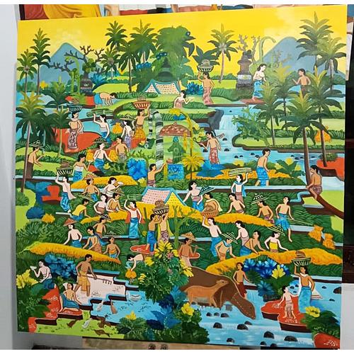Jual Lukisan Pemandangan Bali - Kota Denpasar - Bali Bagus Art | Tokopedia