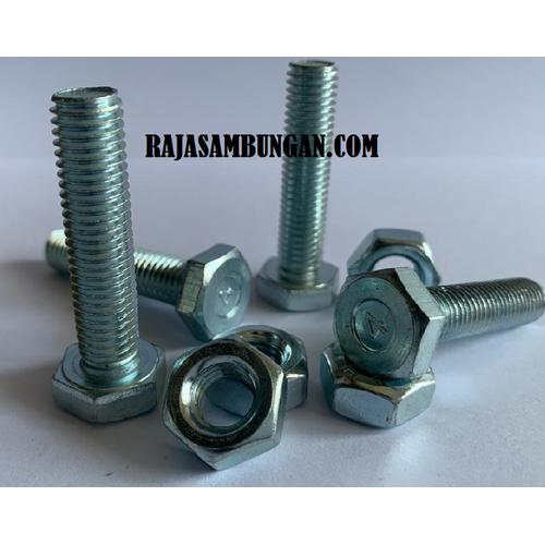 Jual Mur Baut Putih m 8 x 25 mm Baut Kepala Hexagonal Kepala Kunci 13 ...