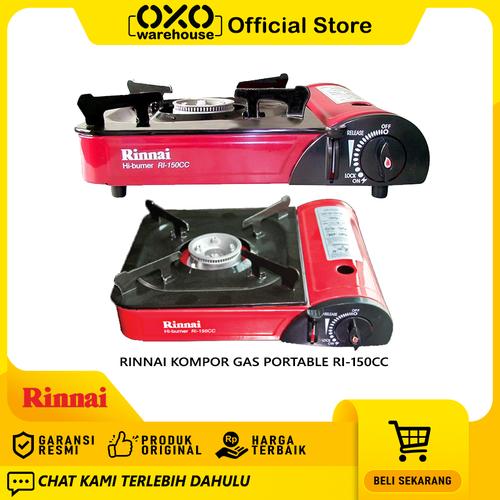 Jual KOMPOR GAS PORTABLE RINNAI RI-150CC CAMPING BARBEQUE SHABU PIKNIK ...
