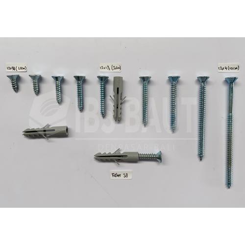 Jual SEKRUP TAPPING FH 12 / FLAT HEAD SKRUP SCREW KEPALA DATAR PLUS ...