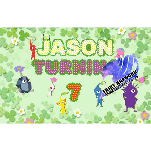 Jual Pikmin Spanduk Banner Ulang Tahun Ukuran 1,5 x 1 meter - Kota ...