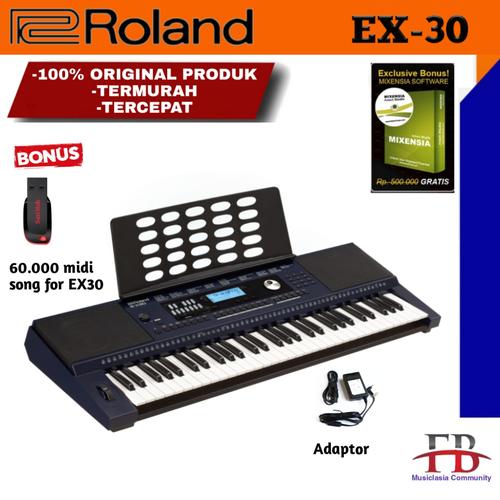 Jual Roland EX30 Arranger Keyboard + Xstand + Pedal / EX 30 / EX-30 / E ...