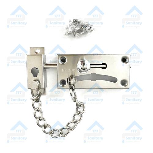 Jual Grendel rantai FR- Kunci pintu lock door rantai apartemen hotel ...