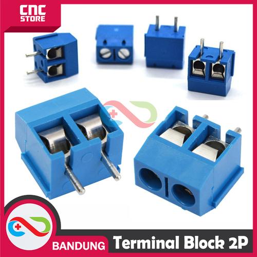 Jual [Cnc] Terminal Pcb Block Screw 2 Pin Kf301-2p Blue Biru - Kota ...