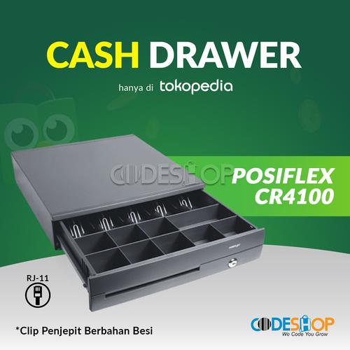 Promo Cash Drawer Posiflex CR4100 RJ11 Pengganti Cash Drawer CR4000 ...