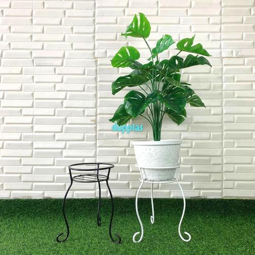 Jual Pohon Monstera Tapak Gajah X18 Artificial Pot Tawon Standing ...