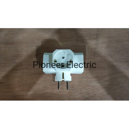 Jual T ARDE BROCO STEKER 13830 COLOKAN PERSEGI CABANG 3 LUBANG WHITE ...