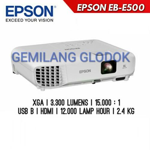 Jual EPSON EB E500 PROJECTOR PROYEKTOR EPSON EB-E500 XGA 3LCD HDMI ...