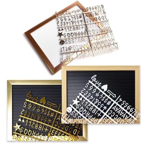 Jual Ready stock!!! Papan Huruf / Letter Board Gold / Huruf tempel Nama ...
