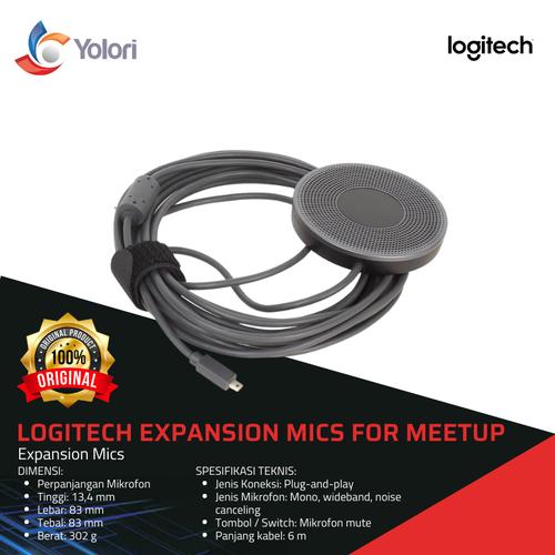 Promo Logitech Expansion Mics For MeetUp - Original Garansi 2 Tahun ...