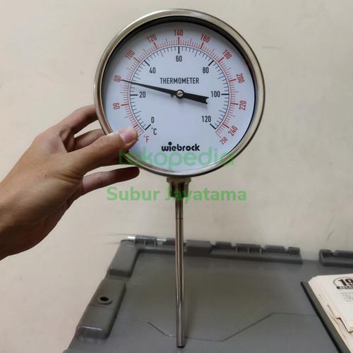 Jual Thermometer Temperature Gauge Raket Stainless 120 Derajat Celcius ...